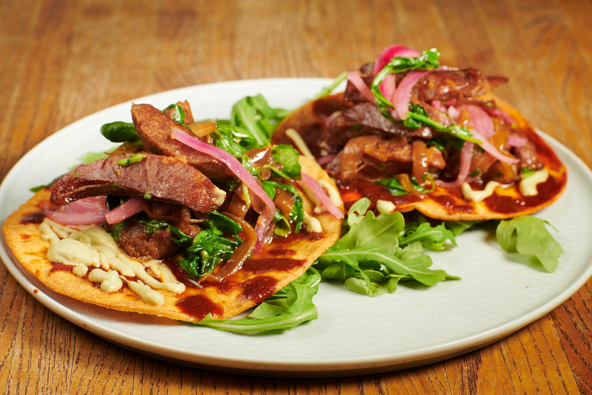 TOSTADAS DE CHORIZO – Cocina Chente